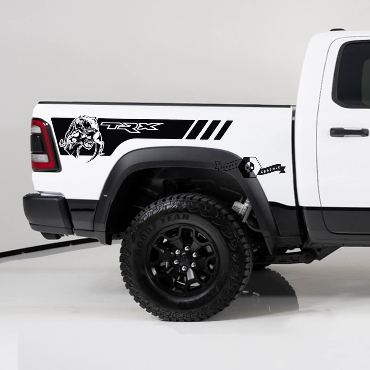 2x Dodge Ram TRX Rebel 2022 1500 Bed Side Stripe TRX Truck Vinyl Decal