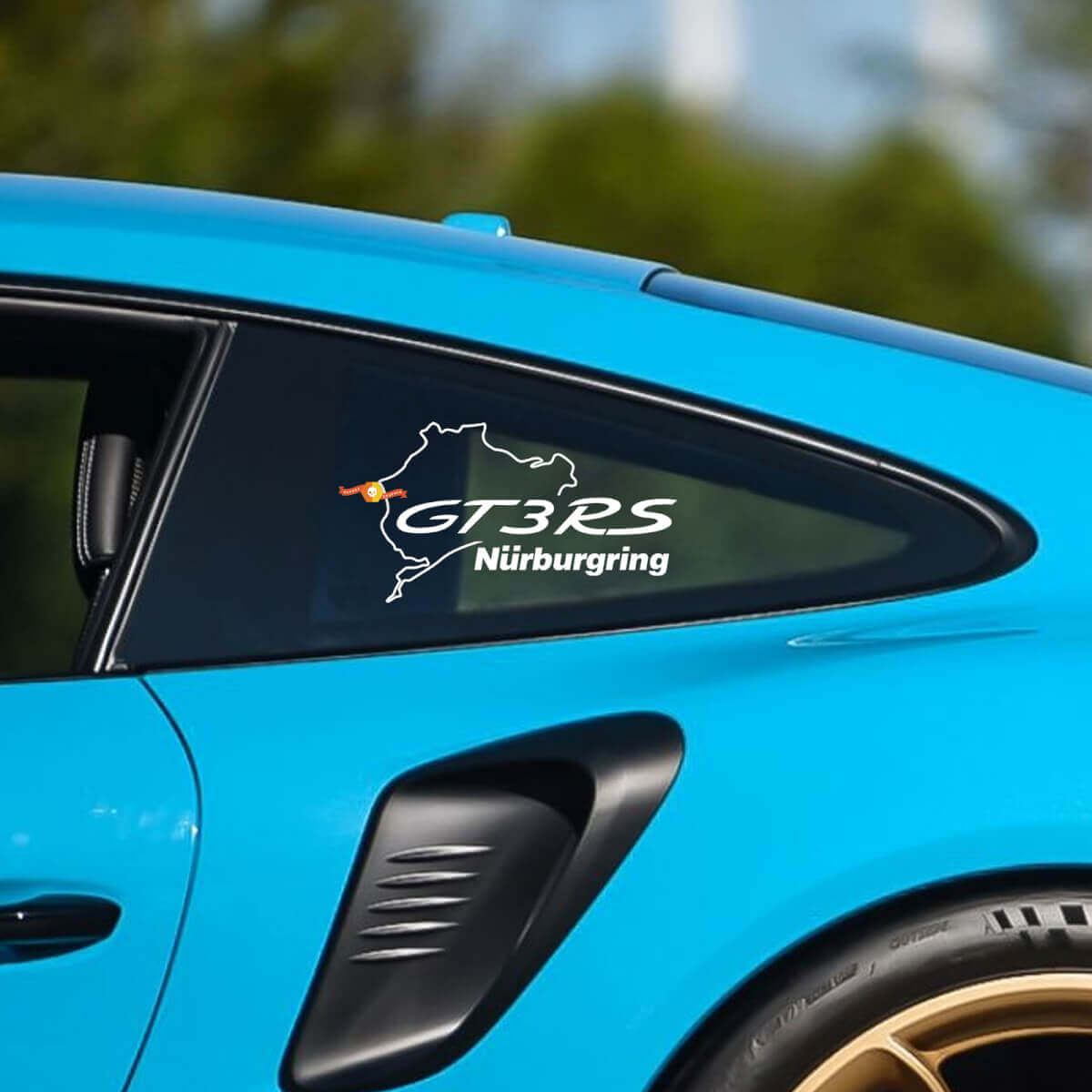 GT3 RS Nürburgring Side Window Vinyl Decal for Porsche 911 GT3 RS
