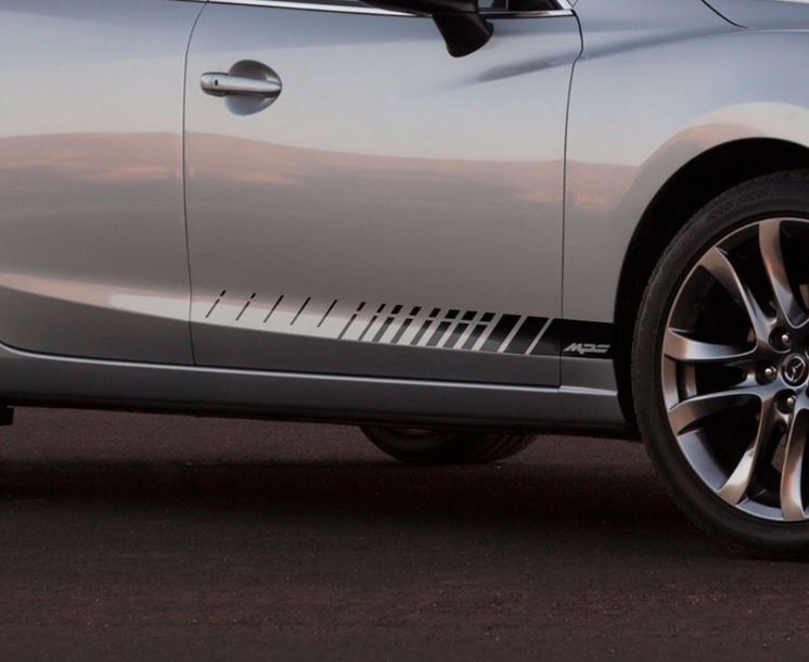 Product: Mazda 6 MPS door panel side stripe graphics decal MazdaSpeed