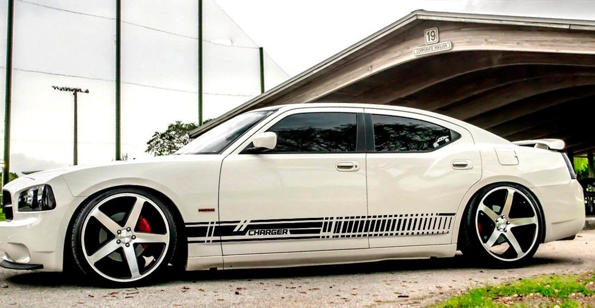 Product: Side Stripe Decal Graphic Sticker Kit for DODGE CHARGER LX ...