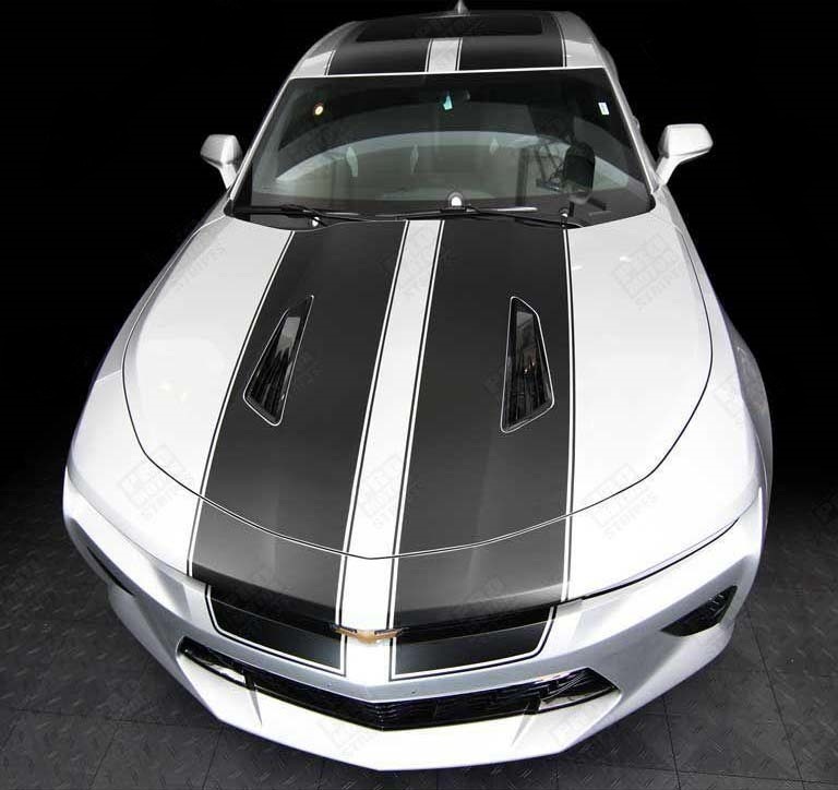 Product: CHEVROLET CAMARO 2016 -2018 -SS- TOP DOUBLE STRIPES W/ PINSTRIPES