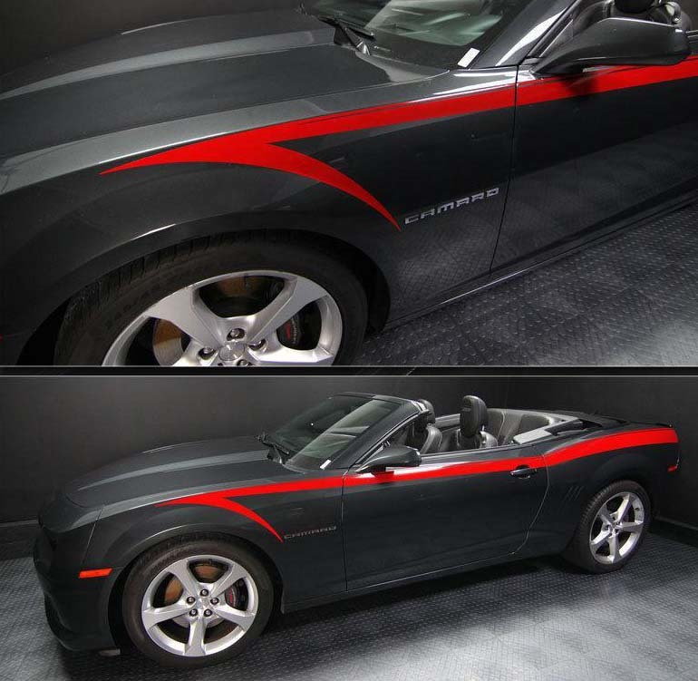 Product: CHEVROLET CAMARO 2010-2015 DEVIL'S TAIL SIDE STRIPES