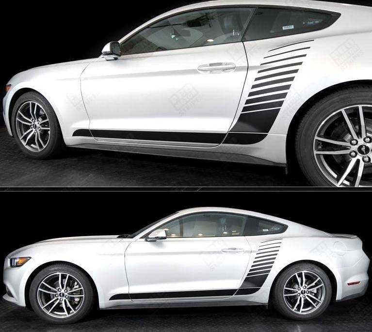 Product: FORD MUSTANG 2015-2020 SIDE HOCKEY STYLE STROBE STRIPES