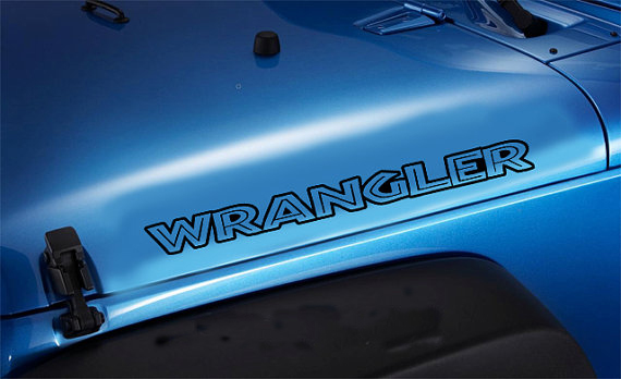 Product: 2 Jeep Wrangler Islander style Hood Vinyl Decal Sticker #2