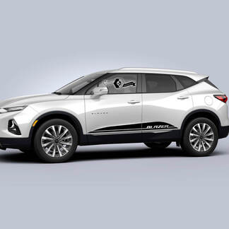 Pair Chevrolet Blazer 2023 Graphics Decals Doors Side Rocker Panel Logo ...