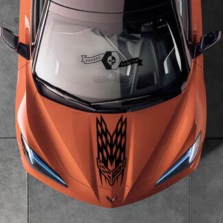 Corvette Racing Hood Decal Stripes C3 C4 C5 C6 C7 ZO6 ZR1 Stingray and ...