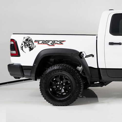 Tailgate Dodge Ram TRX 2023 Eating Raptor Bed Side Splash Decal Truck