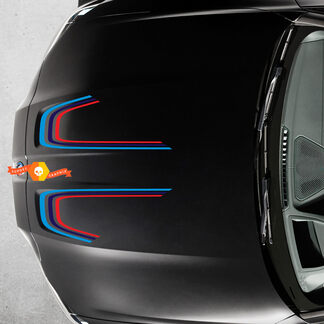 BMW M color stripes Rally side top Racing Motorsport vinyl decal sticker