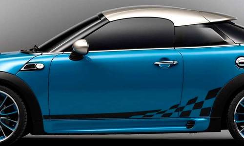 Product: 2pcs RACING CUSTOM NUMBER Vinyl Fender Decal Graphic Mini ...