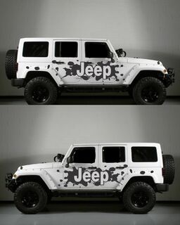 WRANGLER JEEP Decal Sticker splash blood hood graphics SAHARA or RUBICON JK