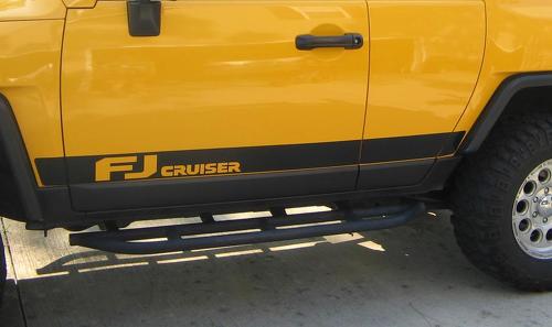 Product: Toyota FJ Cruiser Angled Side Door Racing Vinyl Stripes Decals ...