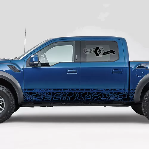 Ford Raptor SVT F150 Bedside Predator Vinyl Graphics Decals Fits 2010 ...