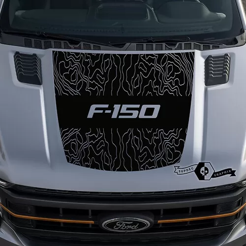 Pair Ford Ranger Raptor Destroyed Logo Bed Side Vinyl Decals