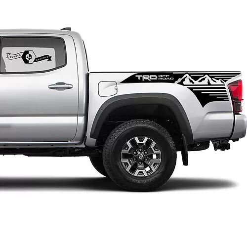 2 Side Toyota XSP-X Trd Tacoma Door Side Grunge Destroyed Graphics ...