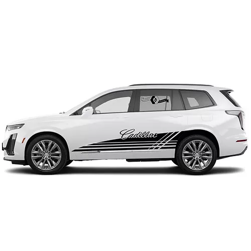 2 New Decal Sticker Doors Up Accent Lines Wrap vinyl Decal for Cadillac XT6
