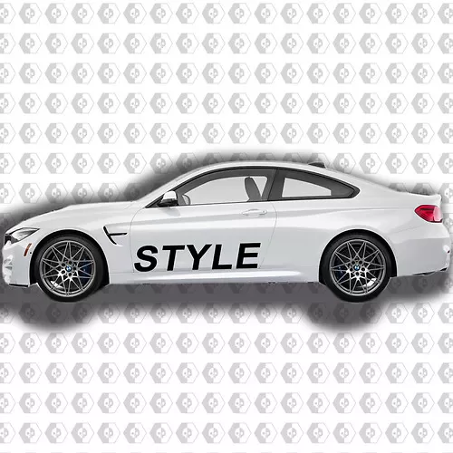 2x Vinyl Decals Graphic Stickers side bmw 1 series 2015 rocker panel ...