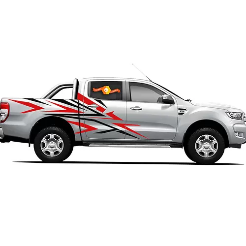 TRD style 4x4 off road Rocker Panel Side Stripes Vinyl Stickers Decal ...