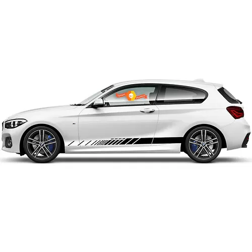 2 x Vinyl Decals Graphic Stickers side bmw 1 series 2015 door curved ...