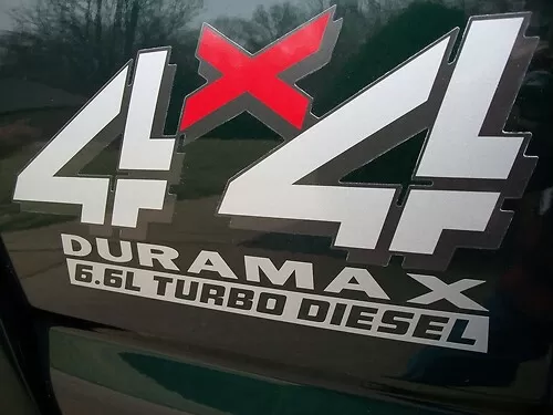 6.6L DURAMAX DIESEL Chevy Hood sticker decals