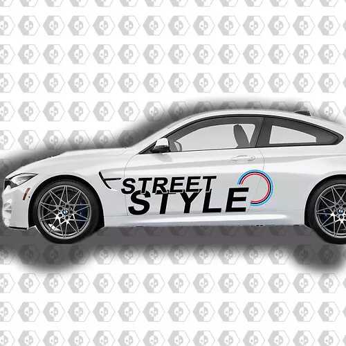 2 x Vinyl Decals Graphic Stickers side bmw 1 series 2015 door racing ...