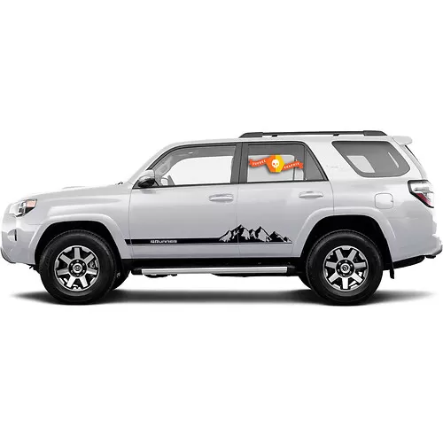 Mountains Vintage Old Style Hood Vinyl decal sticker for TRD 4Runner ...