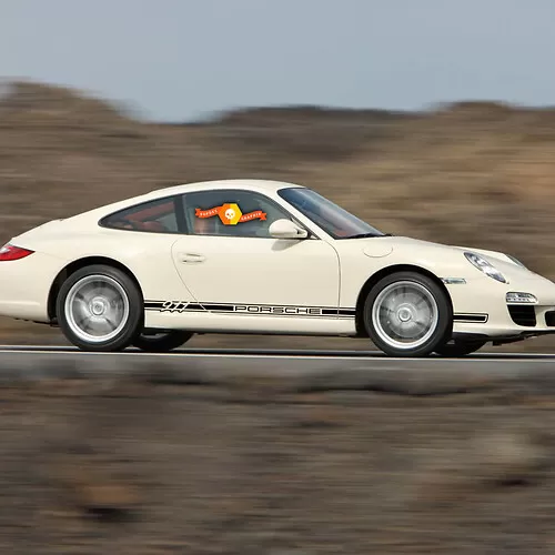 Powered By Motorsport Decal Sticker Vinyl Racing Car emblem Fit Porsche ...