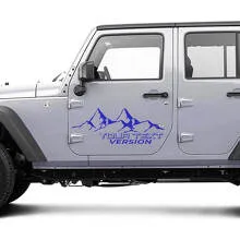 4x4 Off-Road Mountains Vinyl Decal for Jeep Wrangler Unlimited