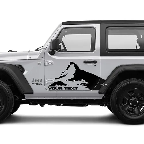 2 New JEEP Wrangler Decal Sticker Mountains side Graphics Decal Sticker