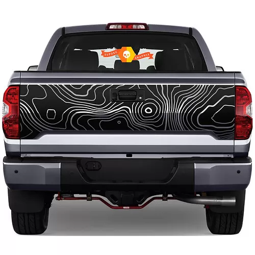 Toyota 4runner TRD Hood Scoop Decal Graphic Topographic Map 3 Colors ...