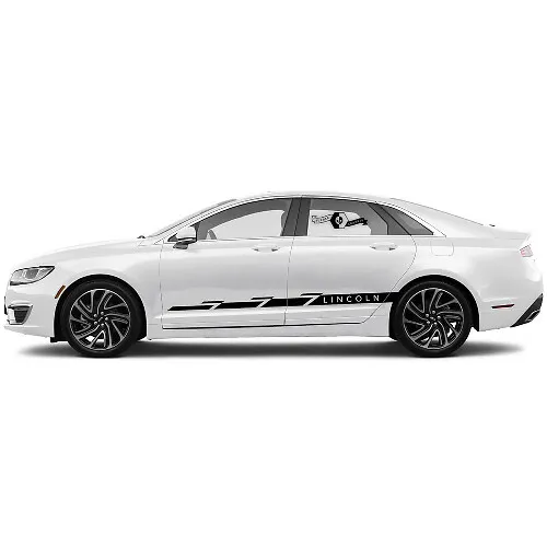 Pair Lincoln 2023 Aviator Window Bed US Flag Destroyed Vinyl Decals ...