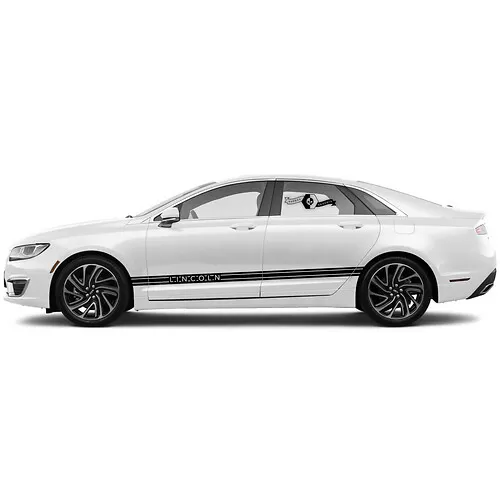Pair Lincoln 2023 Aviator Window Bed US Flag Destroyed Vinyl Decals ...