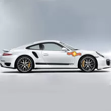 2 Porsche 911 Side Decal Rocker Panel Stripes Doors Kit Decal Sticker