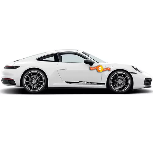 Porsche Boxster 987 Martini Racing side stripe graphic decal