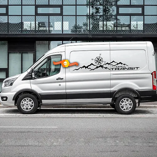 Mountain Logo Vinyl Stickers Decals for Ford Transit-Trail