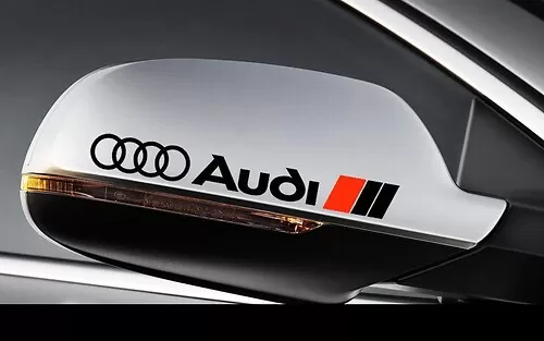 2 AUDI Rings A3 A4 A6 A8 RS3 RS4 stickers decals