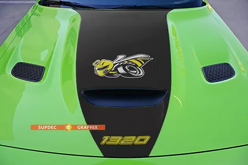 Side Bed Vinyl Decal Stickers Kit for Dodge Challenger 1320