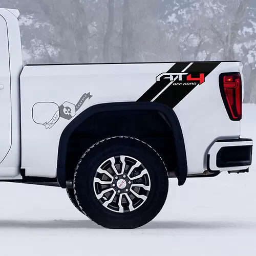 Racing rocker panel stripes vinyl decals stickers for GMC Sierra 3500HD