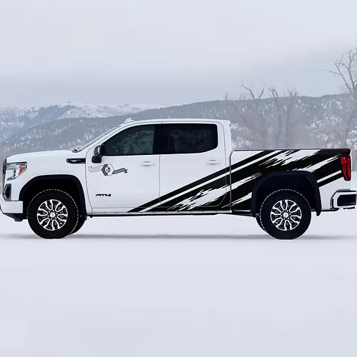 Pair Decals Sticker Side Bed Arrows Splash Kit for GMC Sierra 1500 ...