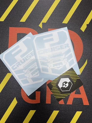 Pair window FJ Cruiser vinyl decal sticker