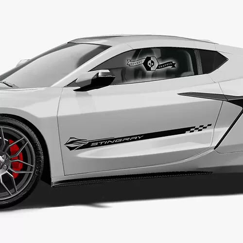 2020 2022 2023 Chevrolet Corvette C8 Stingray Hood Roof Rear Stripes ...