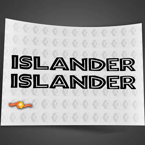 Jeep Hood Islander Tiki Bob Any Colors Sticker JK LJ TJ 2007-2018