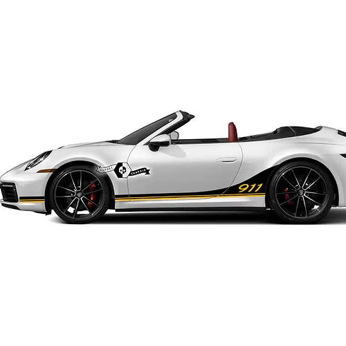 Porsche 911 GT3 Side Stripes Kit Decal Sticker