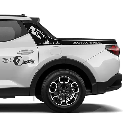 New Pair Hyundai Santa Cruz Side Rocker Panel Vinyl Stickers Decal ...