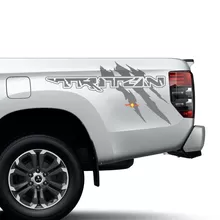 Side Bed Claws Scratch Raptor Style Vinyl Decal Stickers Kit for ...