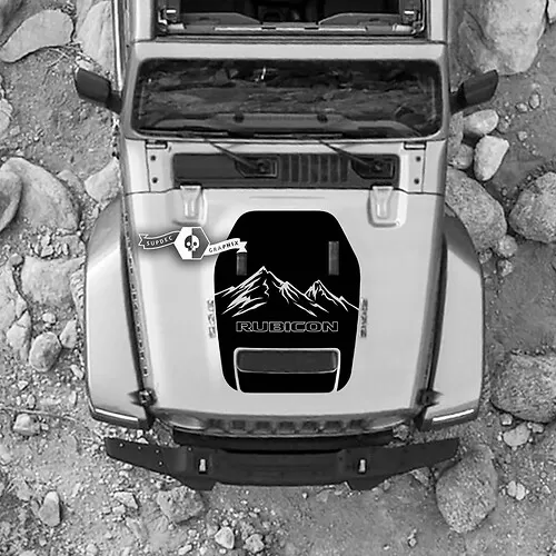 2 New JEEP Wrangler Door Mountains Topographic Map side Invert Graphics ...