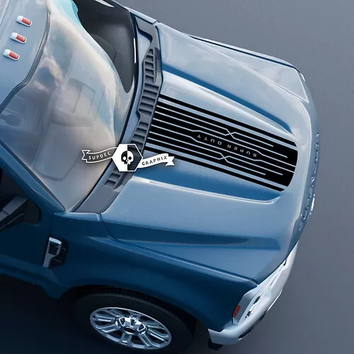 Tailgate Ford Super Duty 2023 Line Vinyl Decals Stickers Graphics