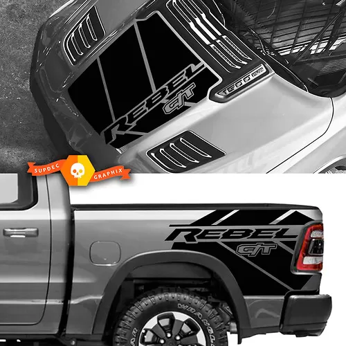 Tailgate Dodge Ram TRX 2023 Eating Raptor Bed Side Splash Decal Truck ...
