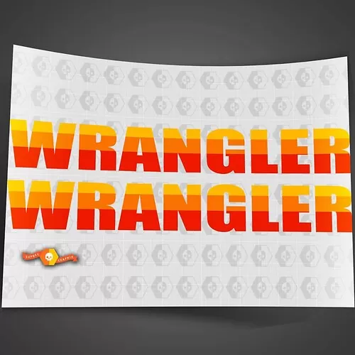 2 New JEEP Wrangler Unlimited Door Decal Sticker 4x4 off-raod Mountains ...