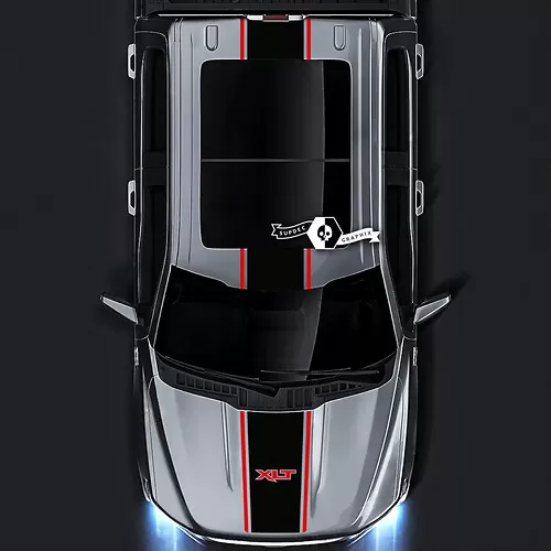Ford F-150 XL XLT STX LARIAT Hood Roof Tailgate Kit Graphics Decals ...
