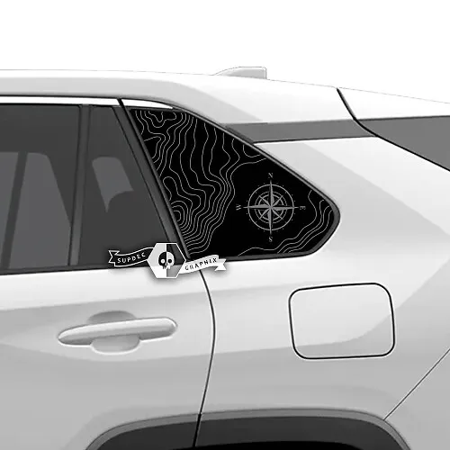 Side Wave Stripes Vinyl Decal for Toyota RAV4 – Car Sticker